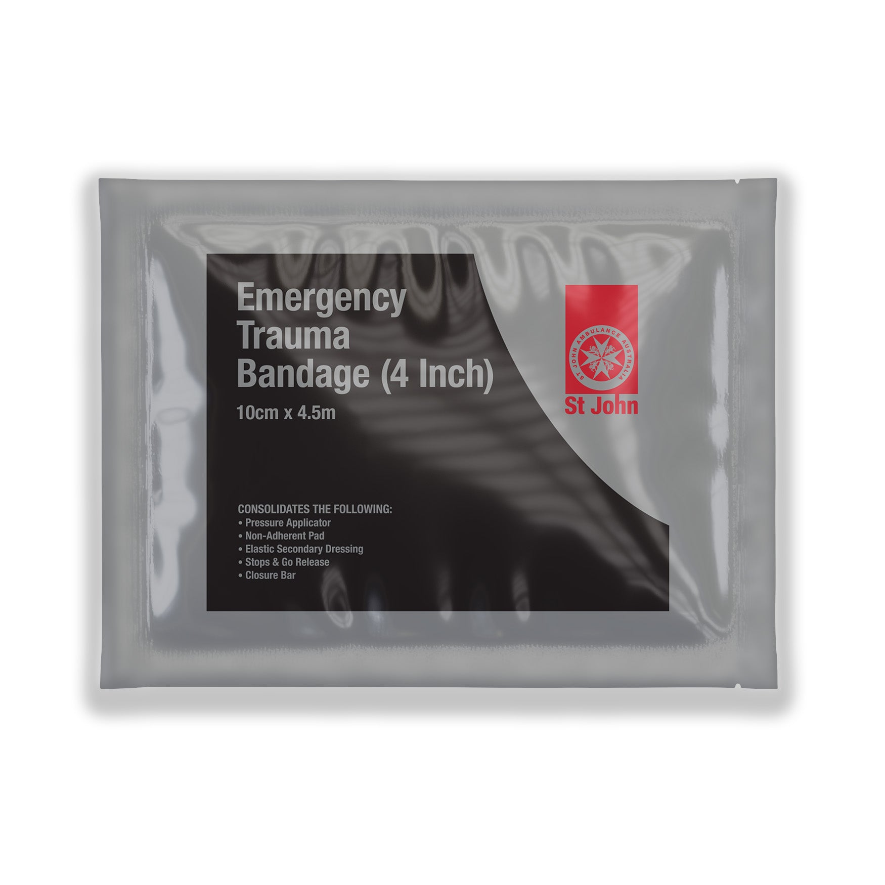 Emergency Trauma Bandage - 10cm x 4.5m – St John Ambulance National ...