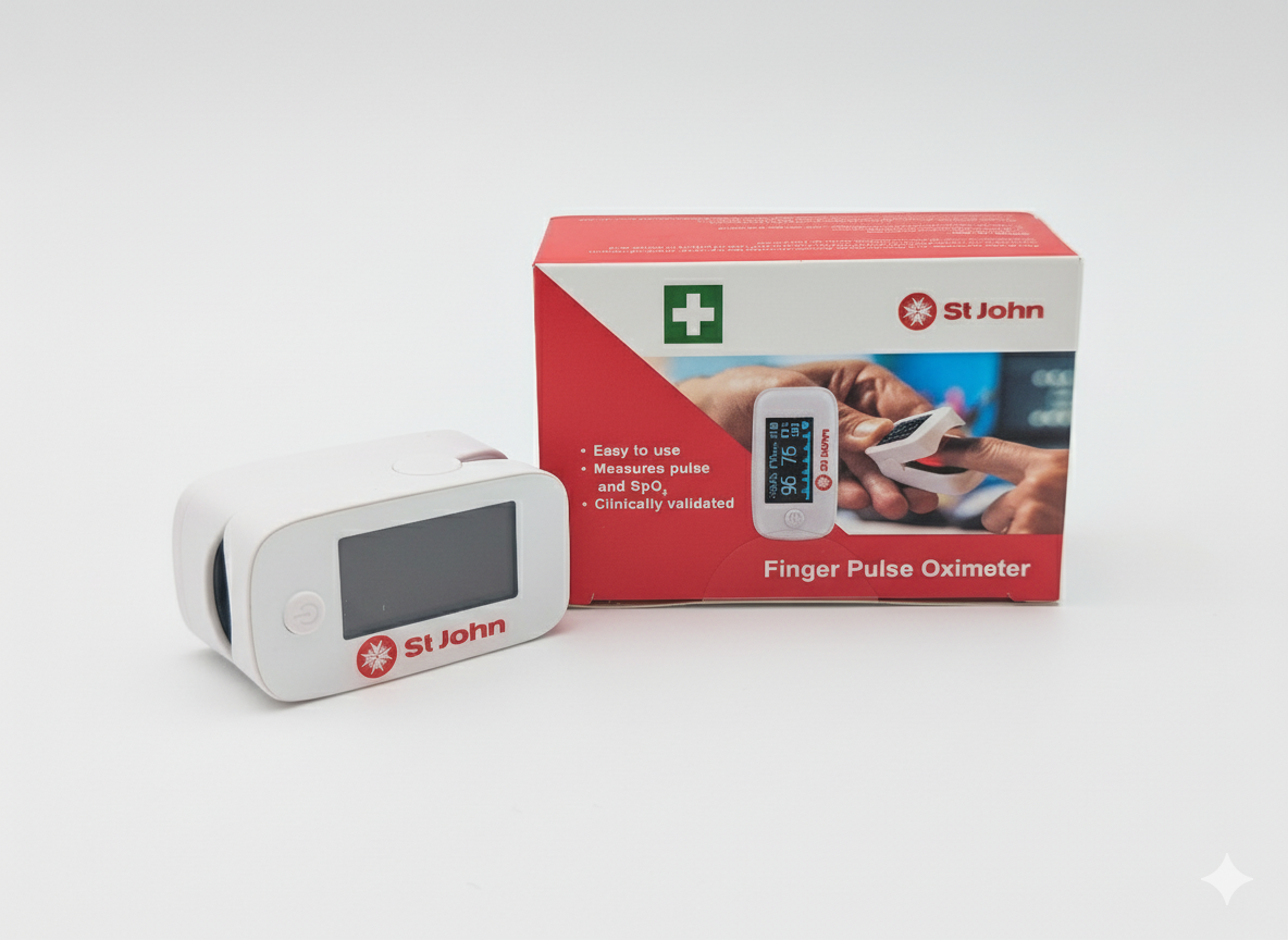 St John Finger Pulse Oximeter – St John Ambulance National Online Shop