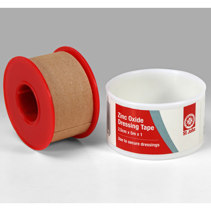 Zinc Oxide Dressing Tape - 2.5cm x 5m – St John Ambulance National ...
