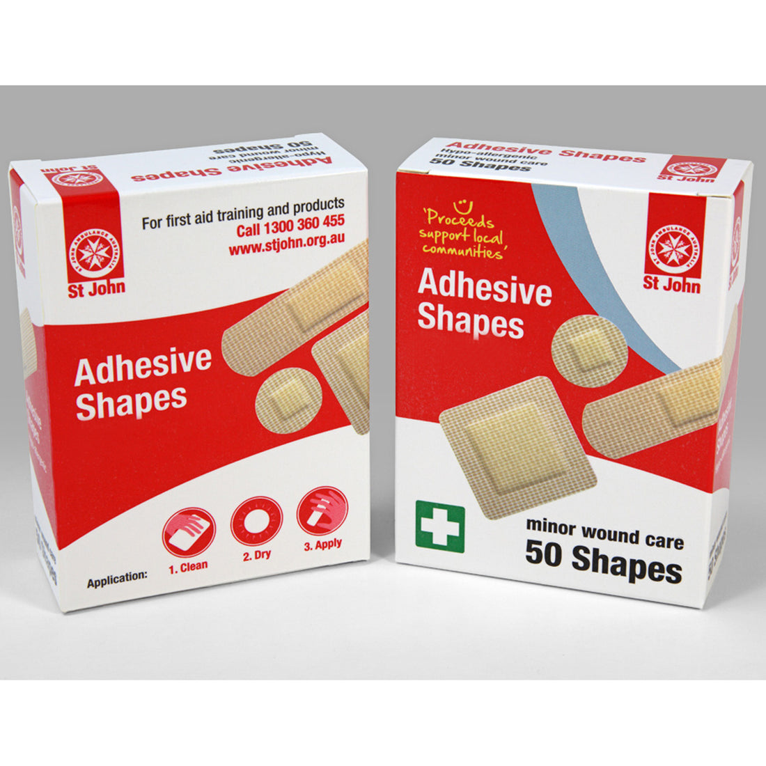 Adhesive Shapes Various - 50 pack – St John Ambulance National Online Shop