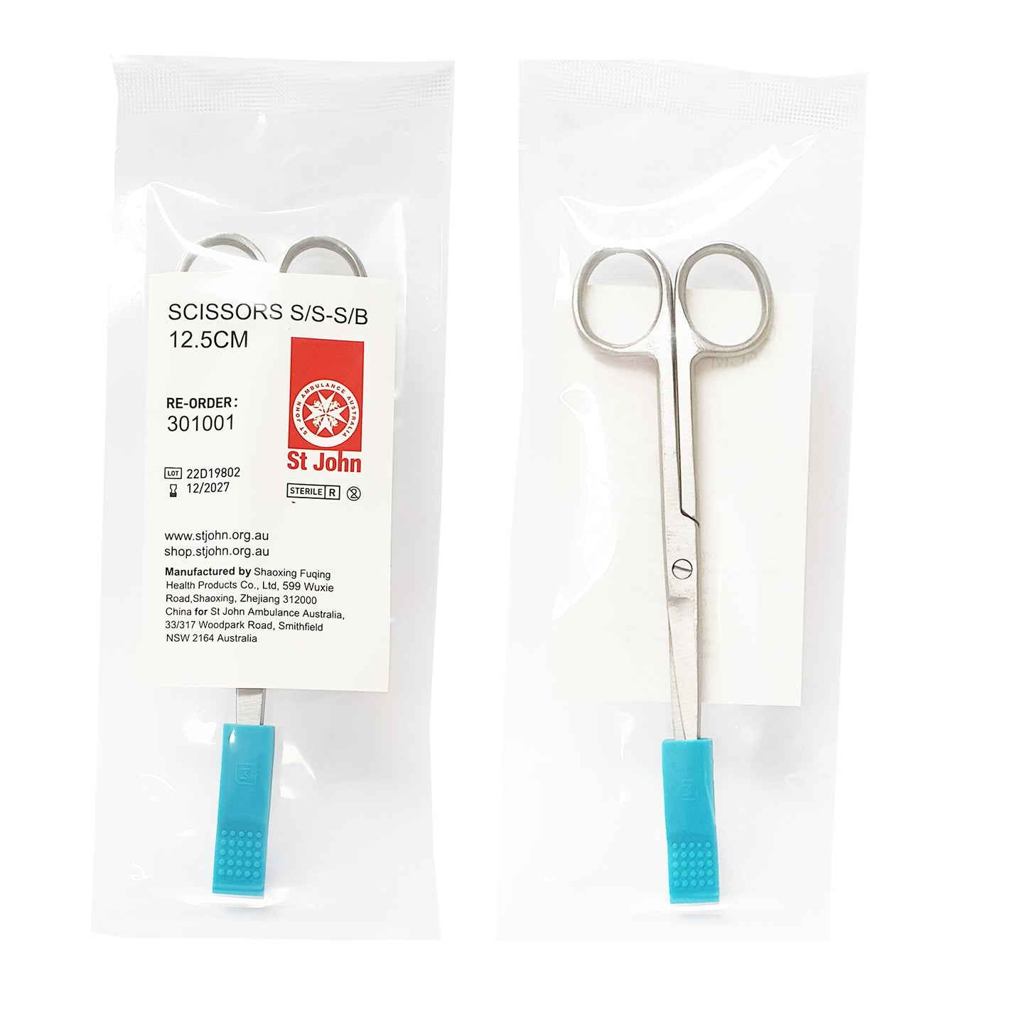 Scissors Medical 12.5cm SS Sharp/Blunt Sterilize – St John Ambulance ...