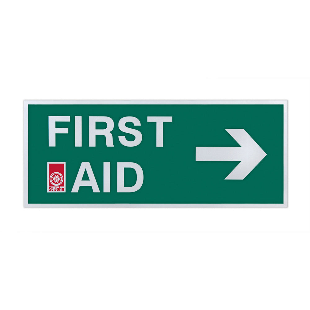 First Aid Signage with Right Arrow – St John Ambulance National Online Shop